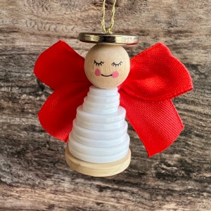 Button Angel. Button Tree Ornament. Button Keepsake. Christmas ...