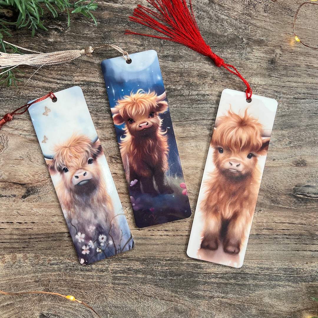 Highland Cow. Bookmark. Cute Coos. Coo Bookmark. Gifts for Book Lovers ...