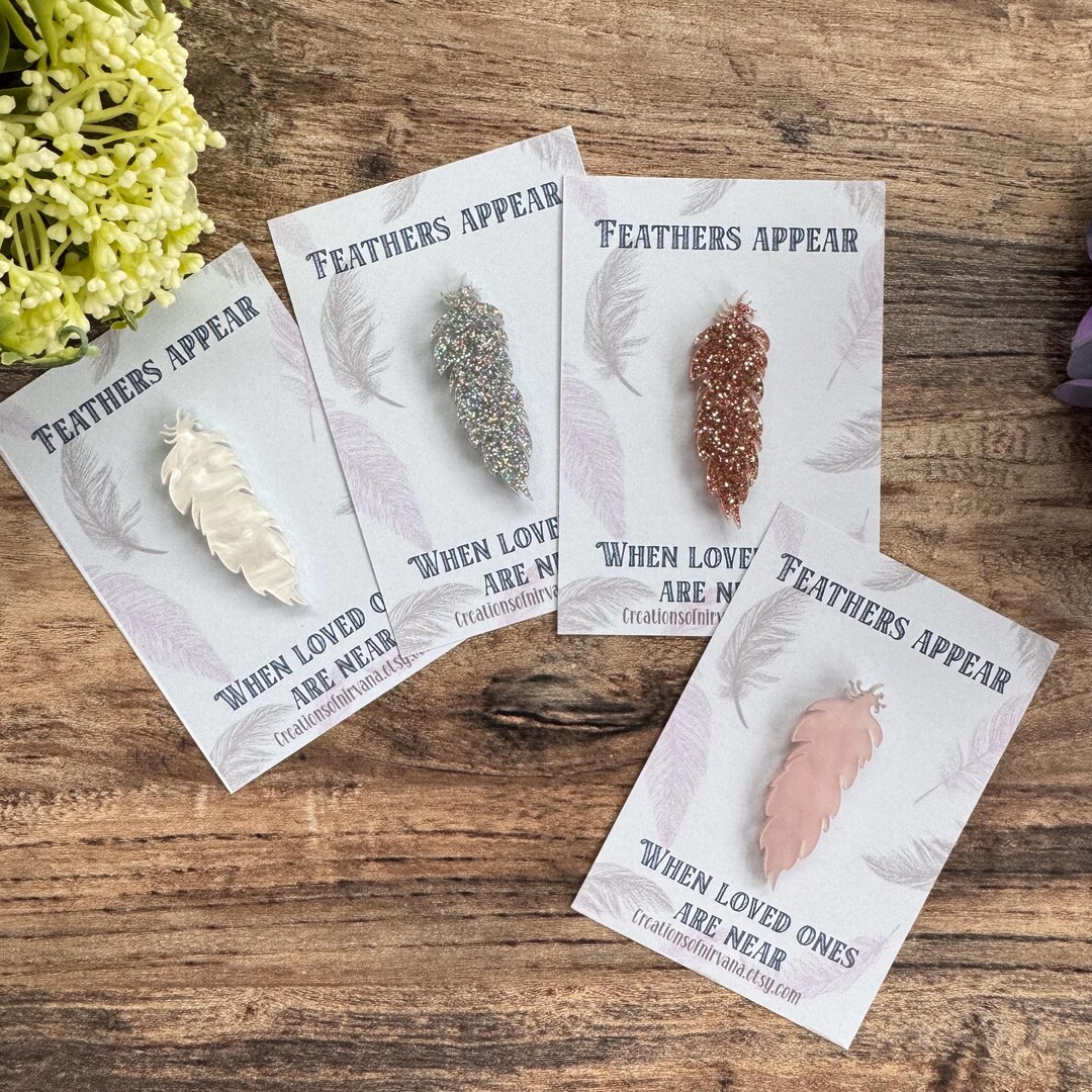 Feathers Appear When Loved Ones Are Near Keepsake. Pocket Feather ...