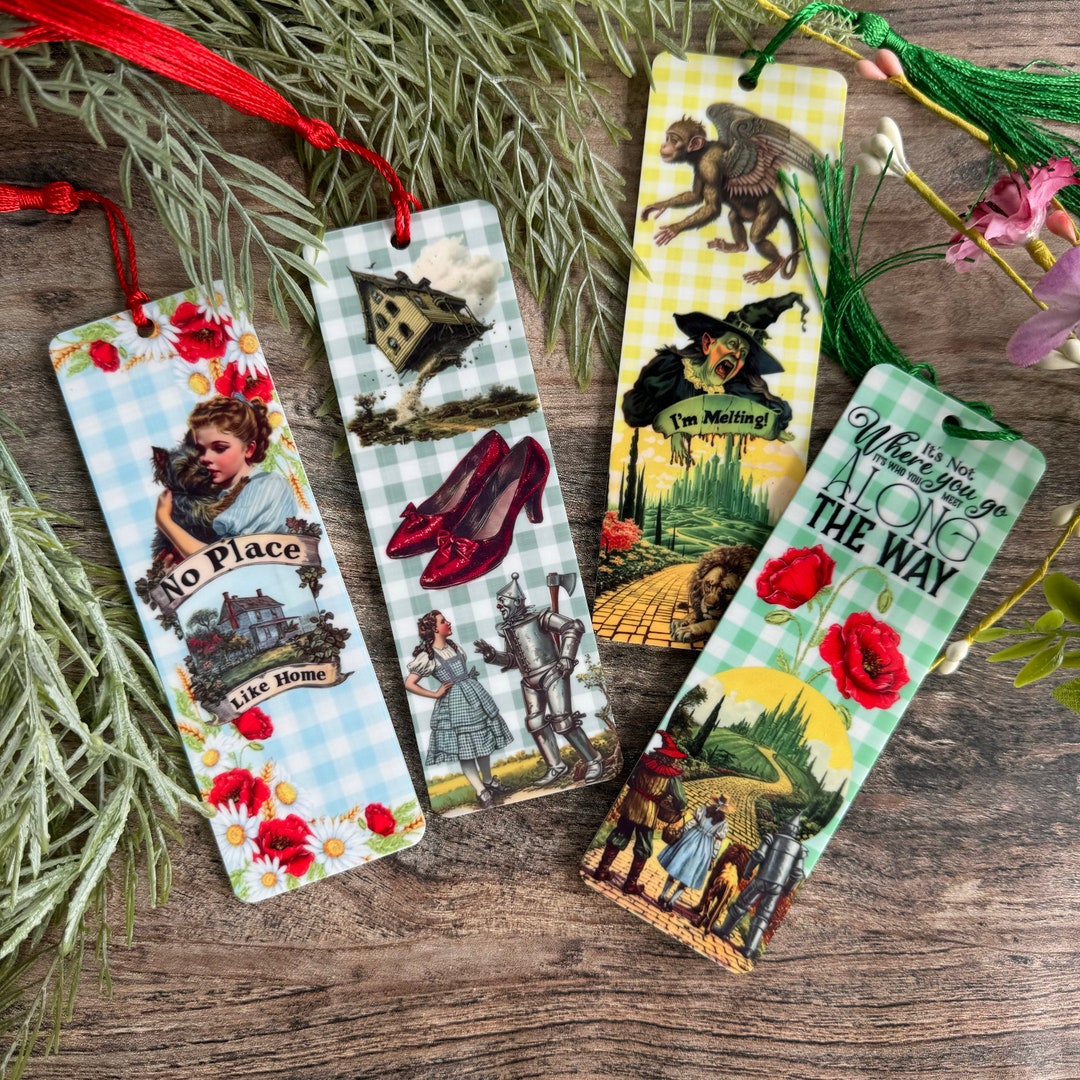 The Wizard of Oz. Bookmark. Red Slippers. Wicked. Dorothy. Tin Man ...