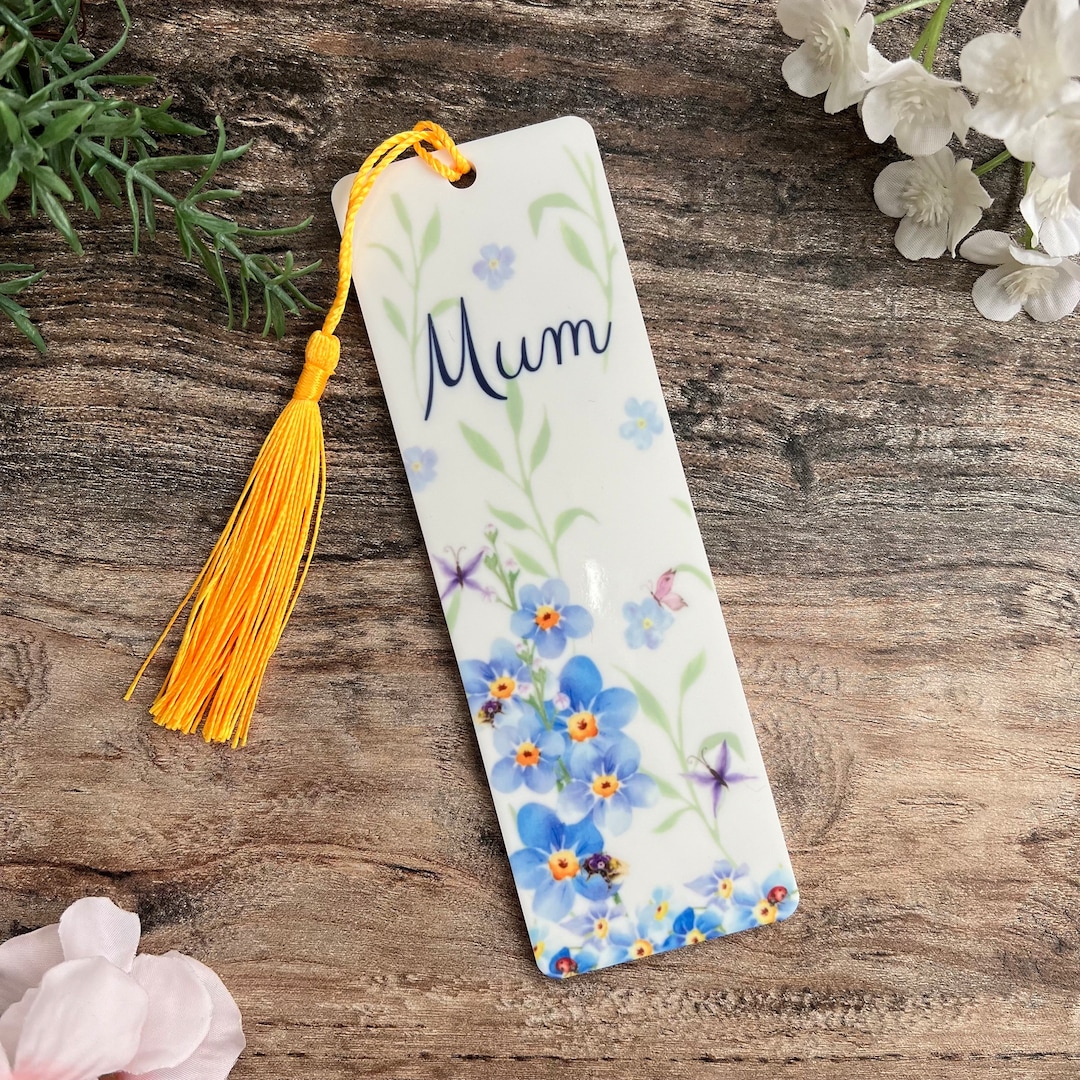 Mum Bookmark. Forget Me Knot. Gifts for Mum. Mothers Day. Birthday ...