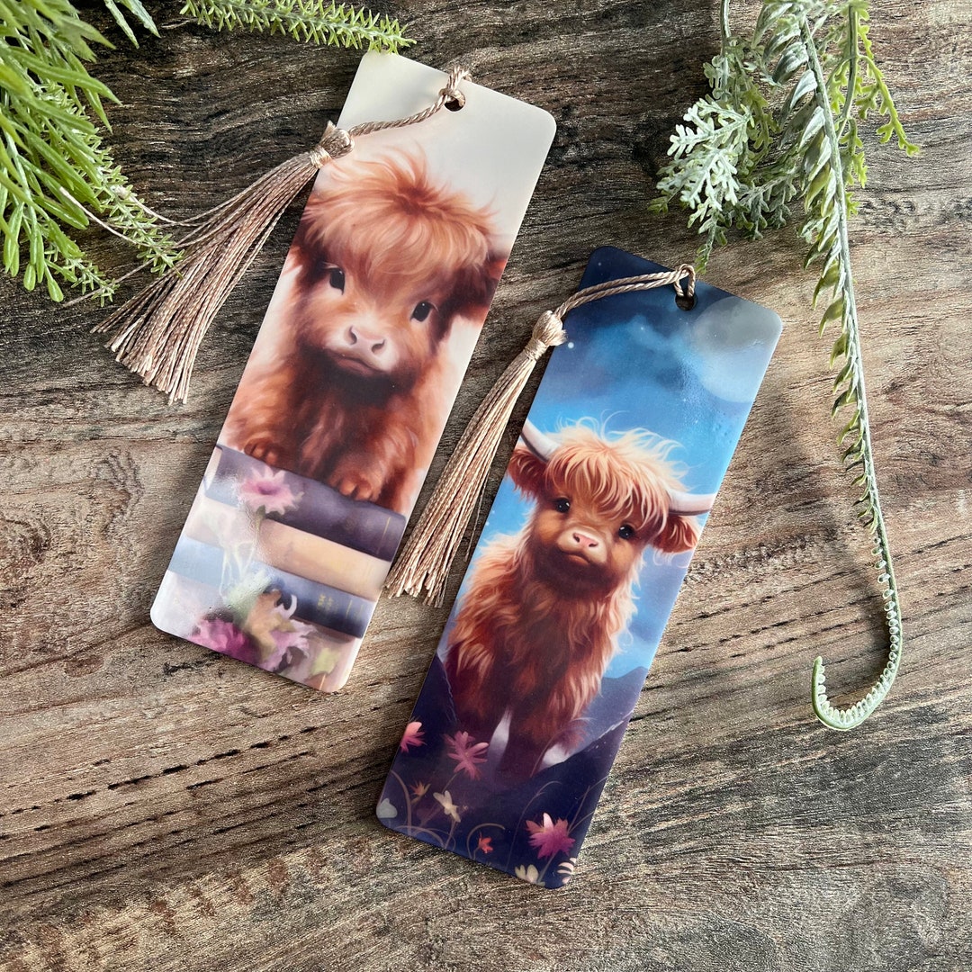 Highland Cow. Bookmarks. Cute Coos. Coo Bookmark. Gifts for Book Lovers ...