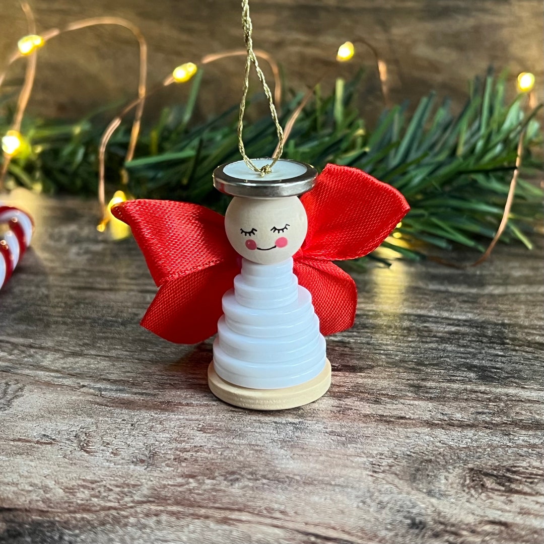 Button Angel. Button Tree Ornament. Button Keepsake. Christmas ...