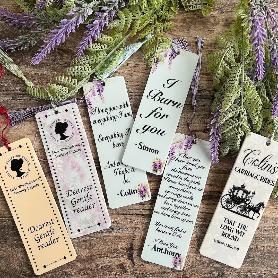 Bridgerton Bookmark. Tv Show. Lady Whistledown. Bridgerton. Colin ...