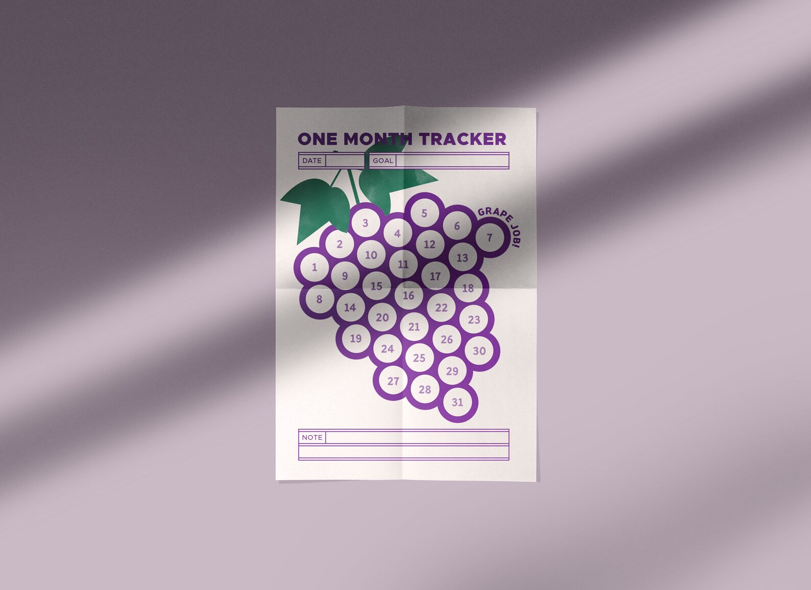 1 Month Tracker, 30 Day Challenge, 30 Day Tracker Printable, Goal ...