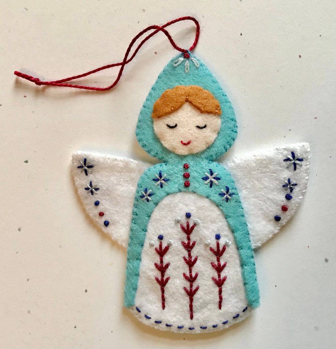 Christmas Angel PDF Pattern: Scandi and Folk Art Inspired Felt Sewing ...