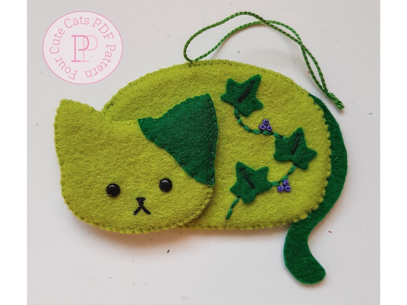 Cute Cat PDF Pattern: Felt Cat Sewing Pattern 4 Kitty Bundle - Etsy