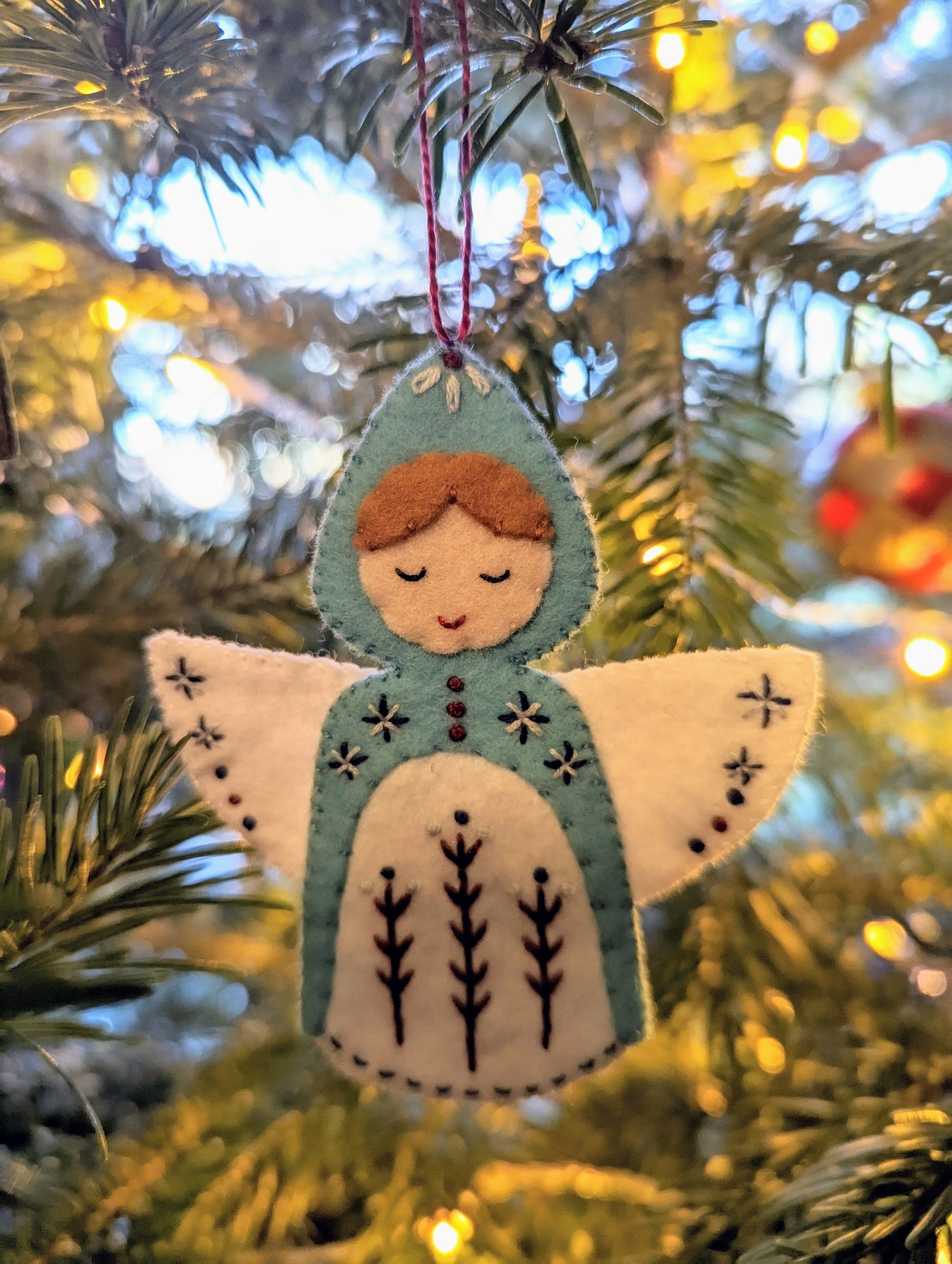Christmas Angel PDF Pattern: Scandi and Folk Art Inspired Felt - Etsy