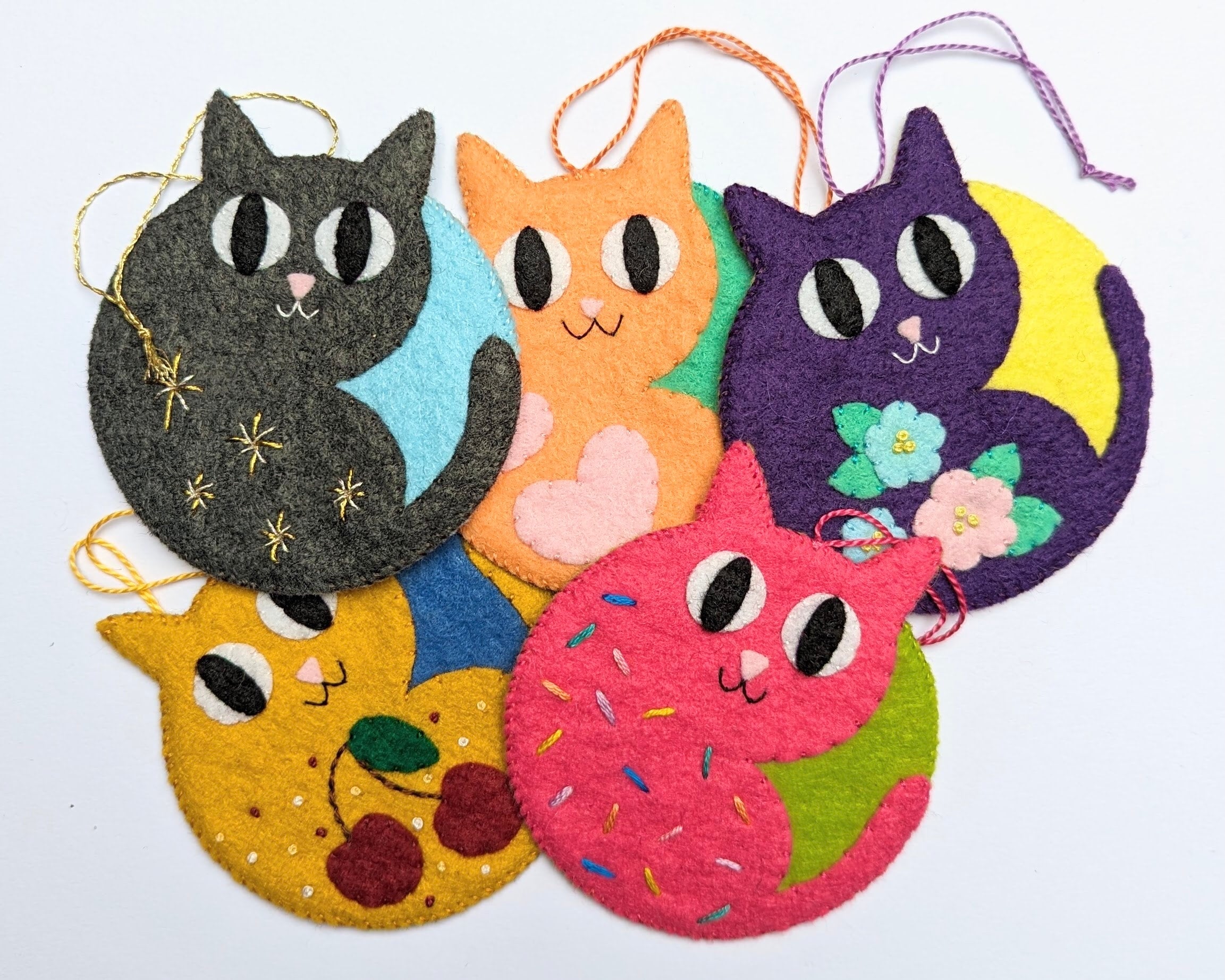 Five Cute Kitty Cats PDF Pattern Bundle: Digital Sewing Pattern for ...