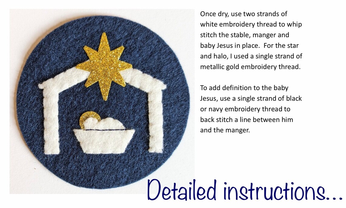 Away in a Manger Nativity PDF Pattern: Digital Sewing Pattern for a ...