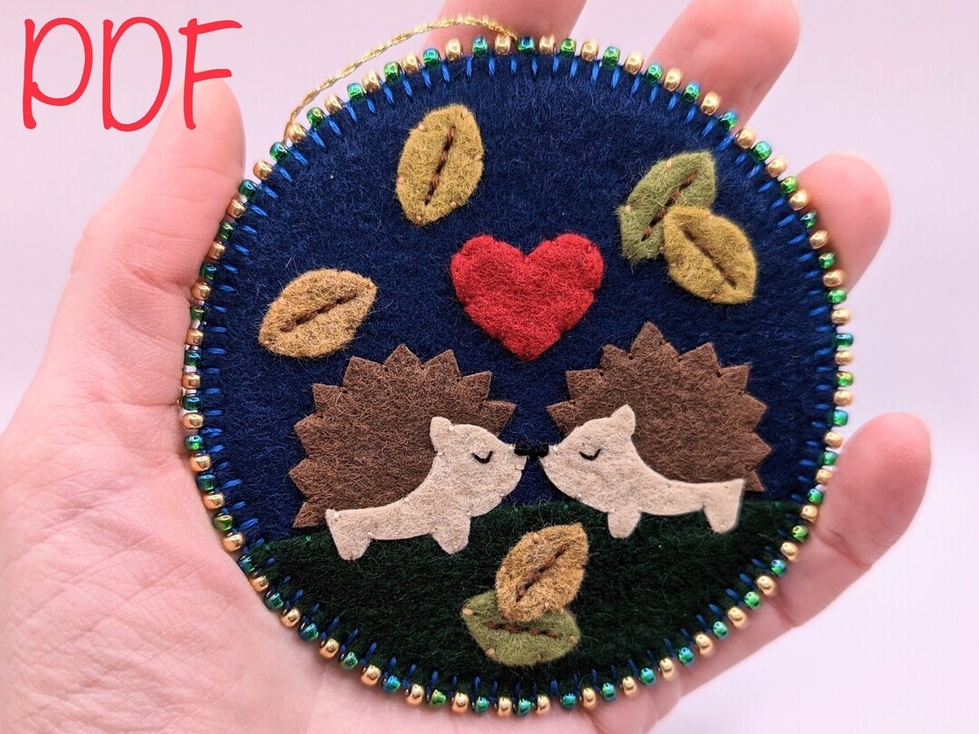 Autumn Hedgehogs PDF Sewing Pattern: DIY Felt Woodland Animal - Etsy