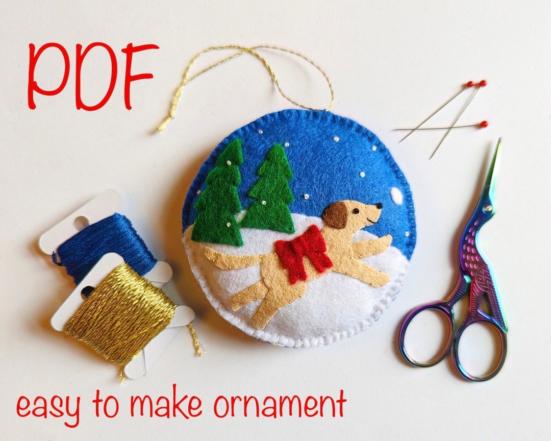 A Christmas Companion PDF Sewing Pattern: Sew Your Own Felt Bauble ...