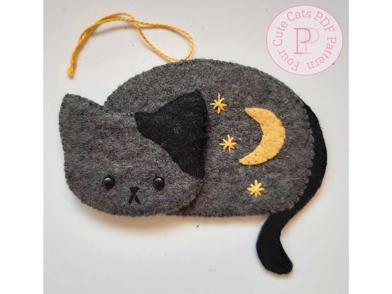 Cute Cat PDF Pattern: Felt Cat Sewing Pattern 4 Kitty Bundle - Etsy