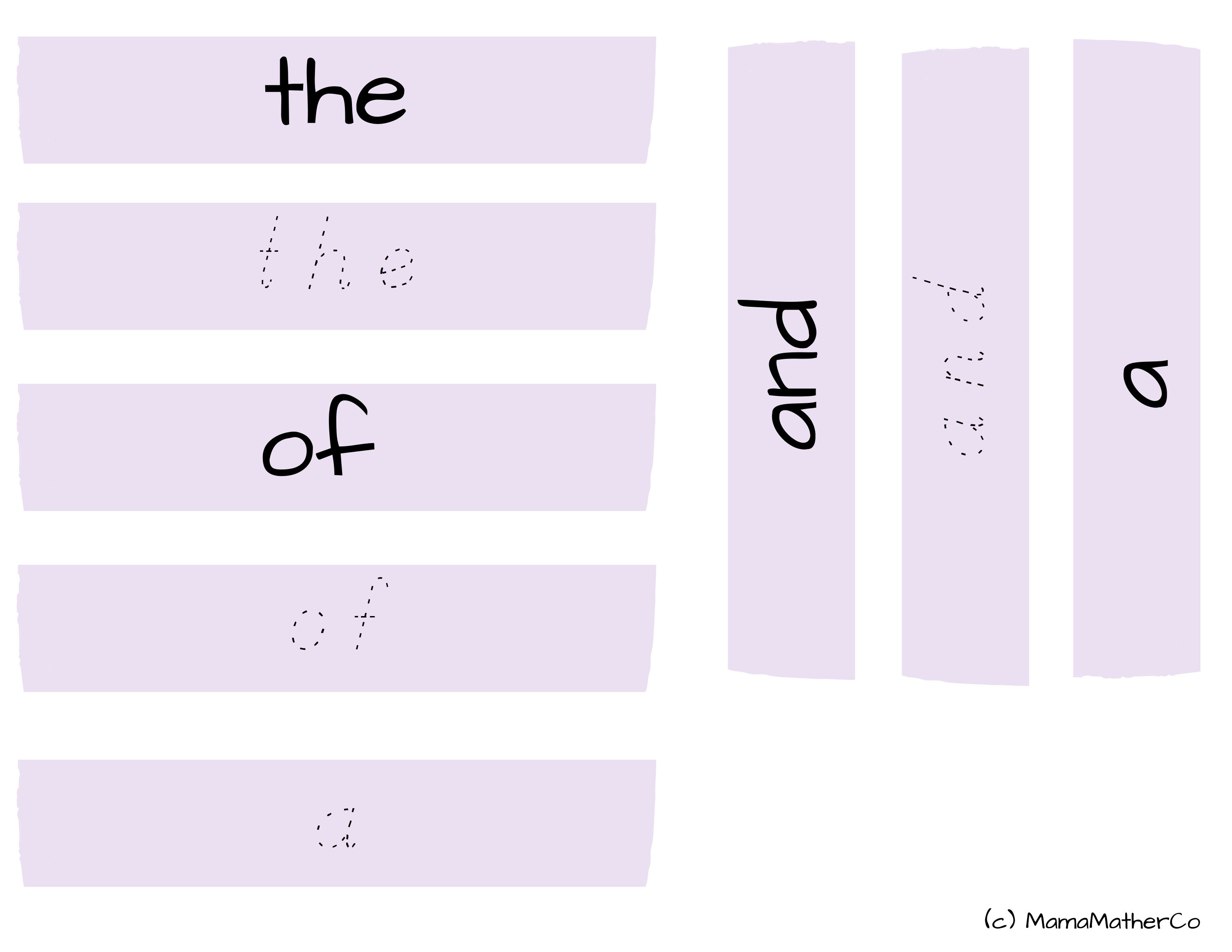 Preschool / Kindergarten Sight Word Busy Book, Homeschool Reading ...