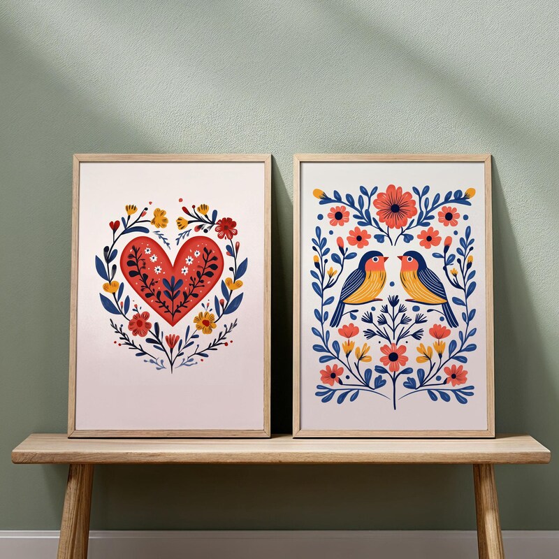 Scandinavian Hearts - Etsy