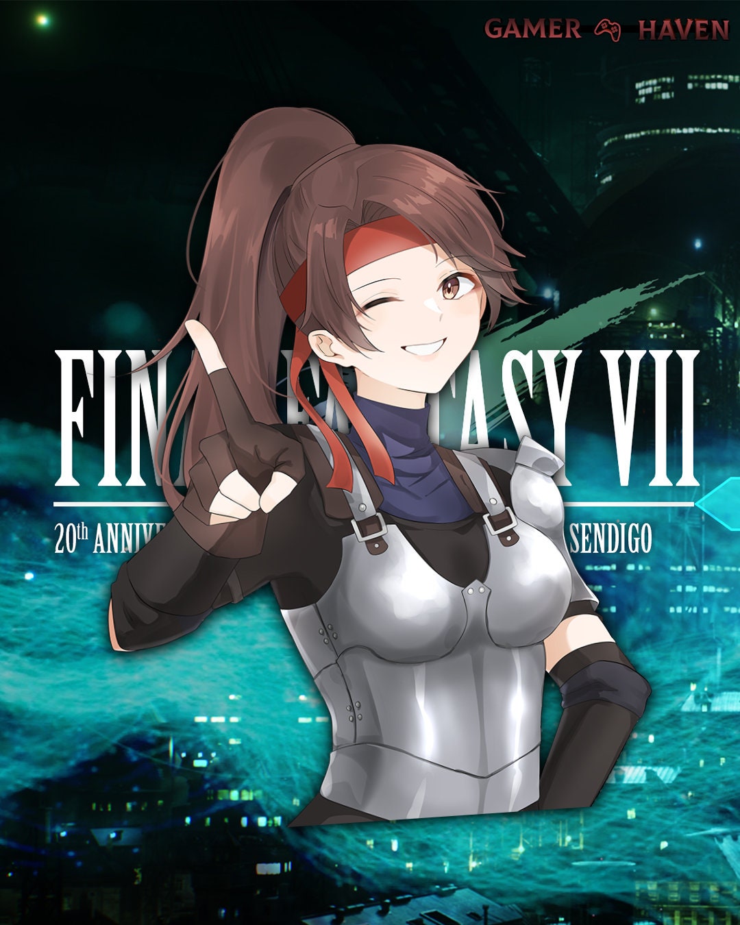 Jessie Final Fantasy 7 Satin-finish 5" Sticker | FF7 FFVII Gamer Decal ...