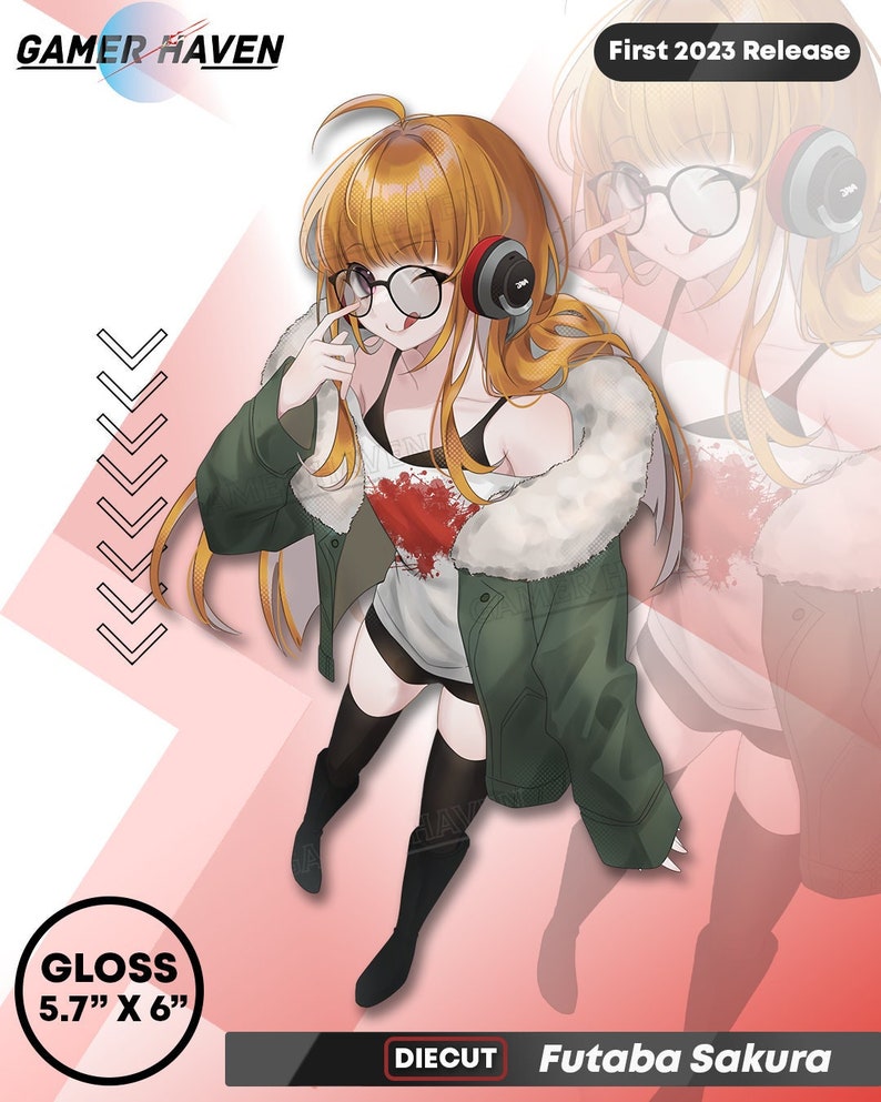 Futaba Persona 5 Gloss-finish Sticker Decal 6 P5R P4G - Etsy