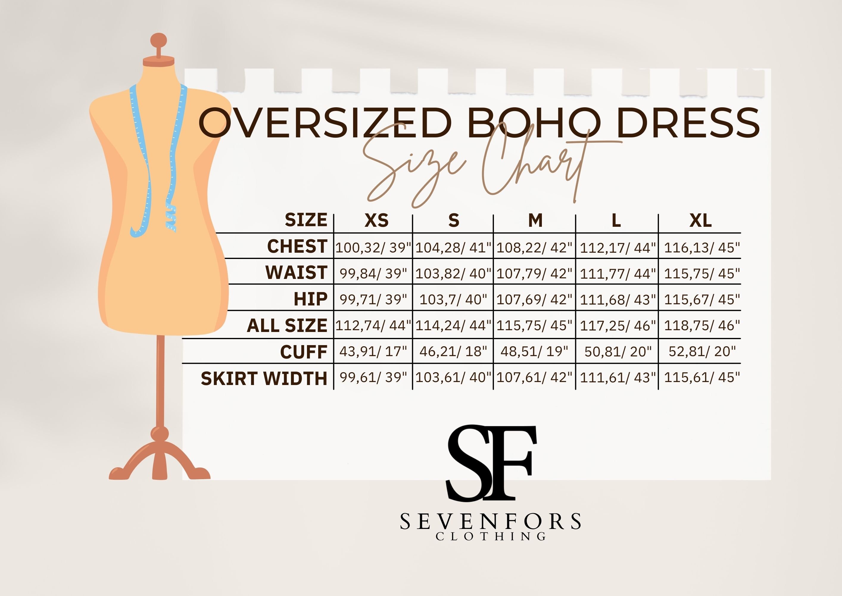 Oversized Boho Dress Sewing Pattern, Shabby Dress Pattern, PDF Instant ...