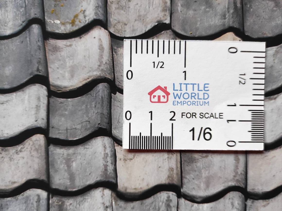 Dolls House Roofing Sheet Aged Modern Style Tiles Many Scales! A3! A2 ...