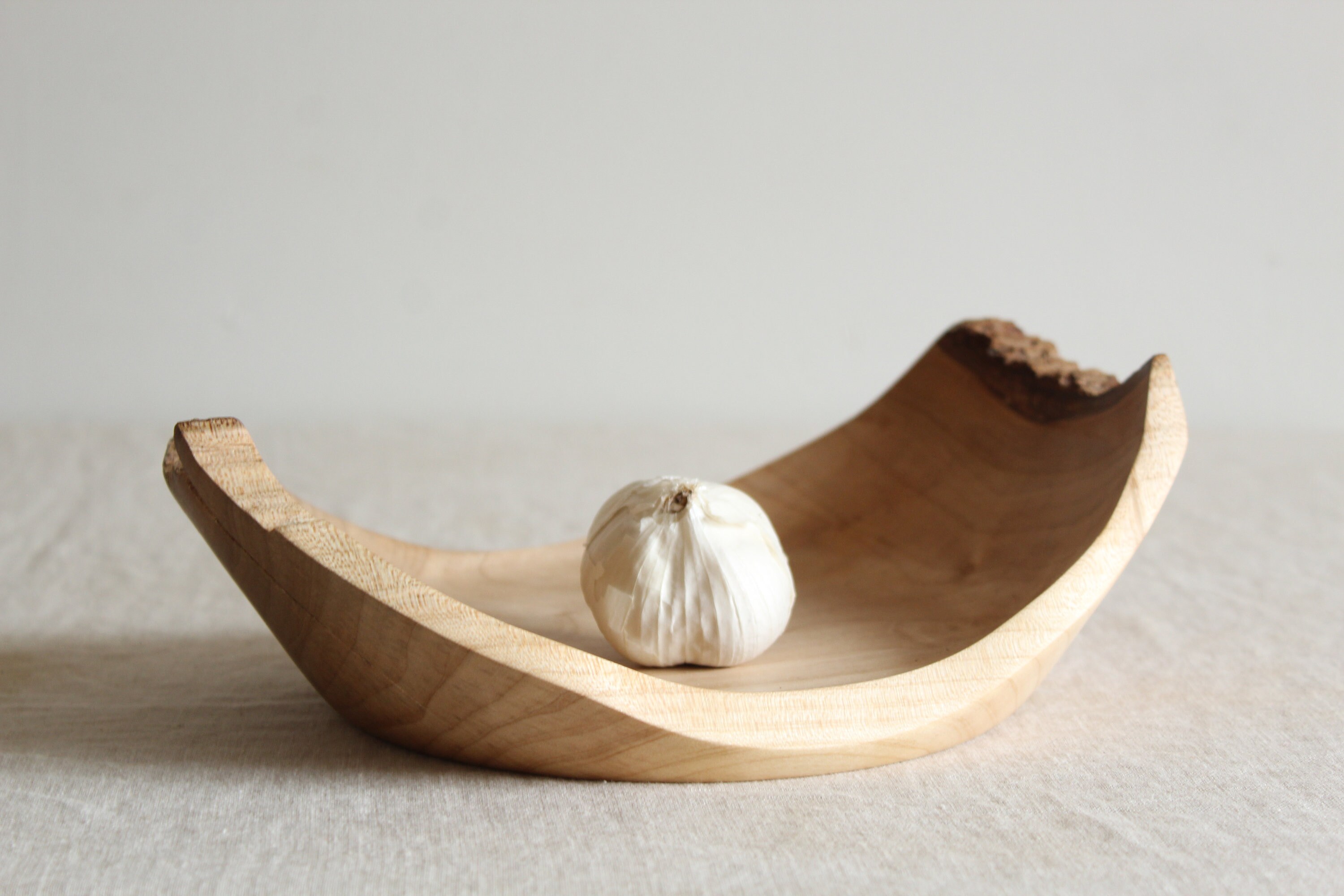 Maple Live Edge Dish - Etsy