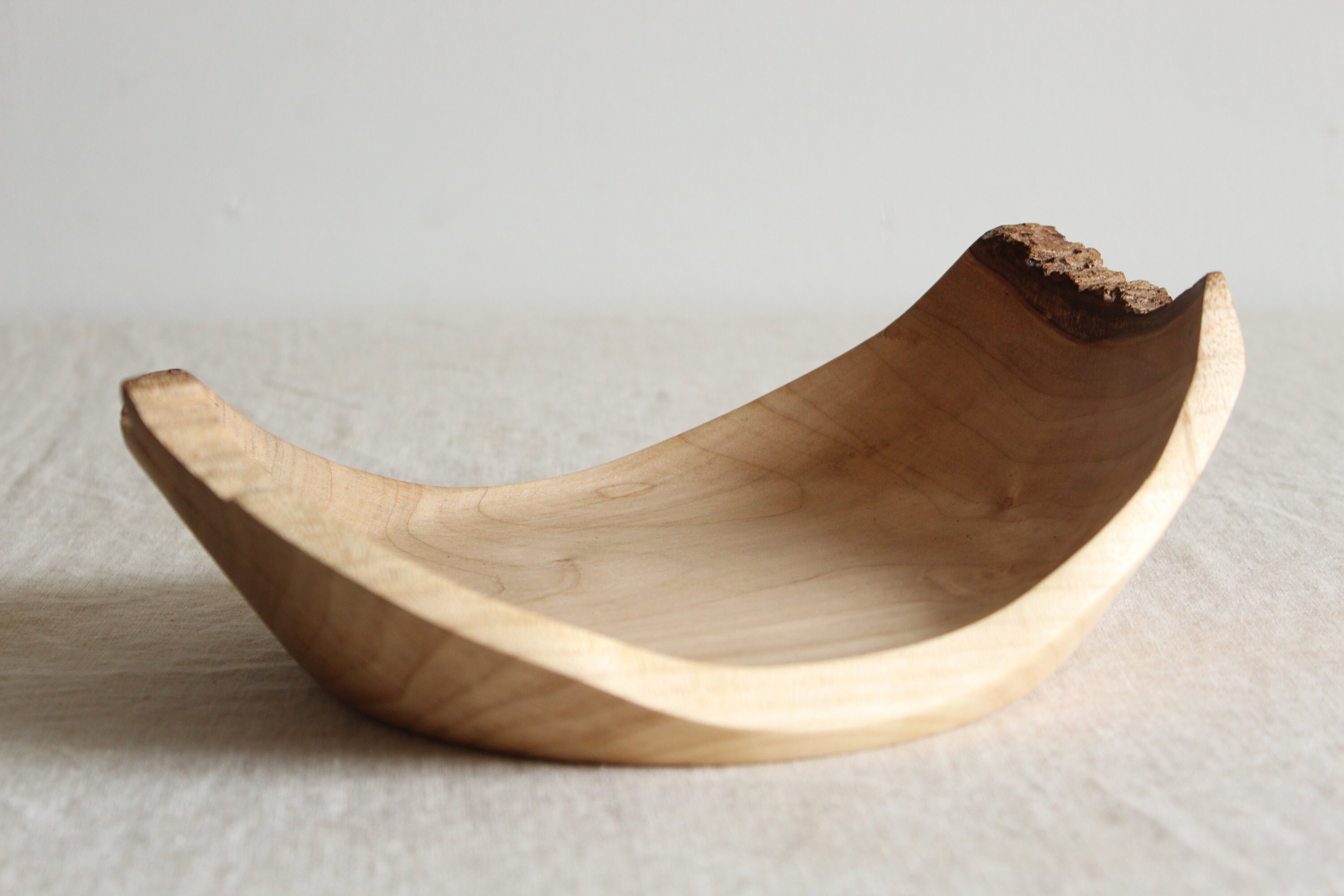 Maple Live Edge Dish - Etsy