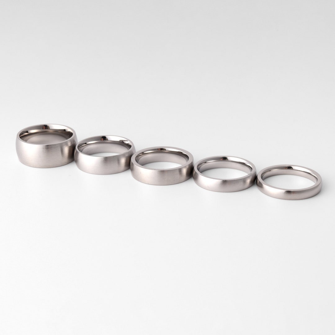 Stainless Steel Ring Blank | Non-tarnish Brushed Ring Band | Comfort ...