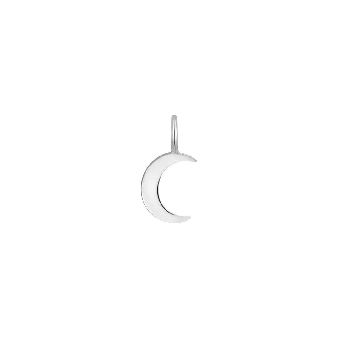 Tiny Half Moon Charm – Build Your Bestseller, 925 Sterling Silver, DIY ...