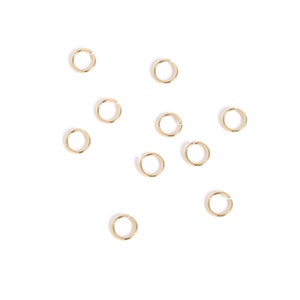10 Pack 10K Solid Gold Open Jump Rings - Etsy