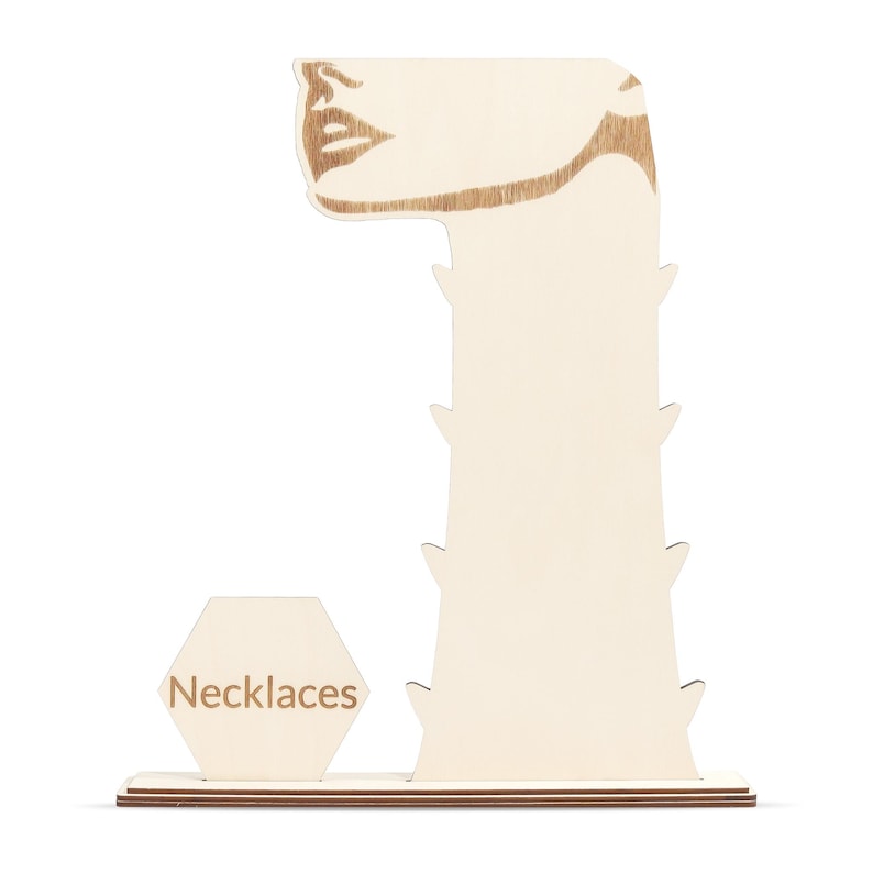 Necklace Standee Assembly Display - Jewelry Holder, Portable Necklace ...