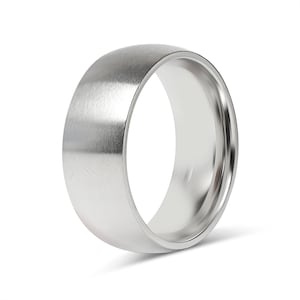 Stainless Steel Ring Blank | Non-tarnish Brushed Ring Band | Comfort ...