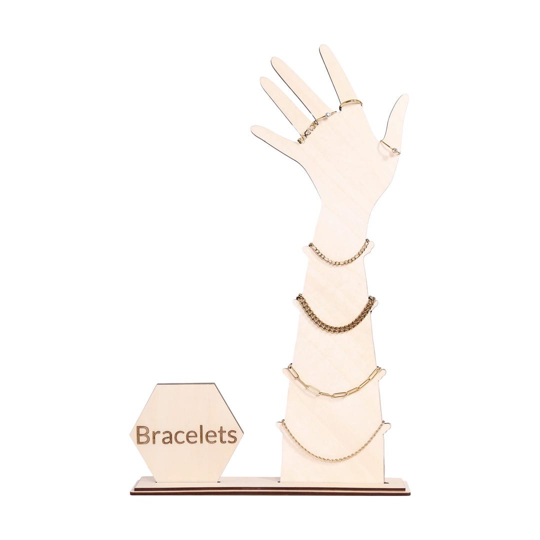 Bracelet Standee Display – Minimalist Jewelry Holder, DIY Craft Display ...