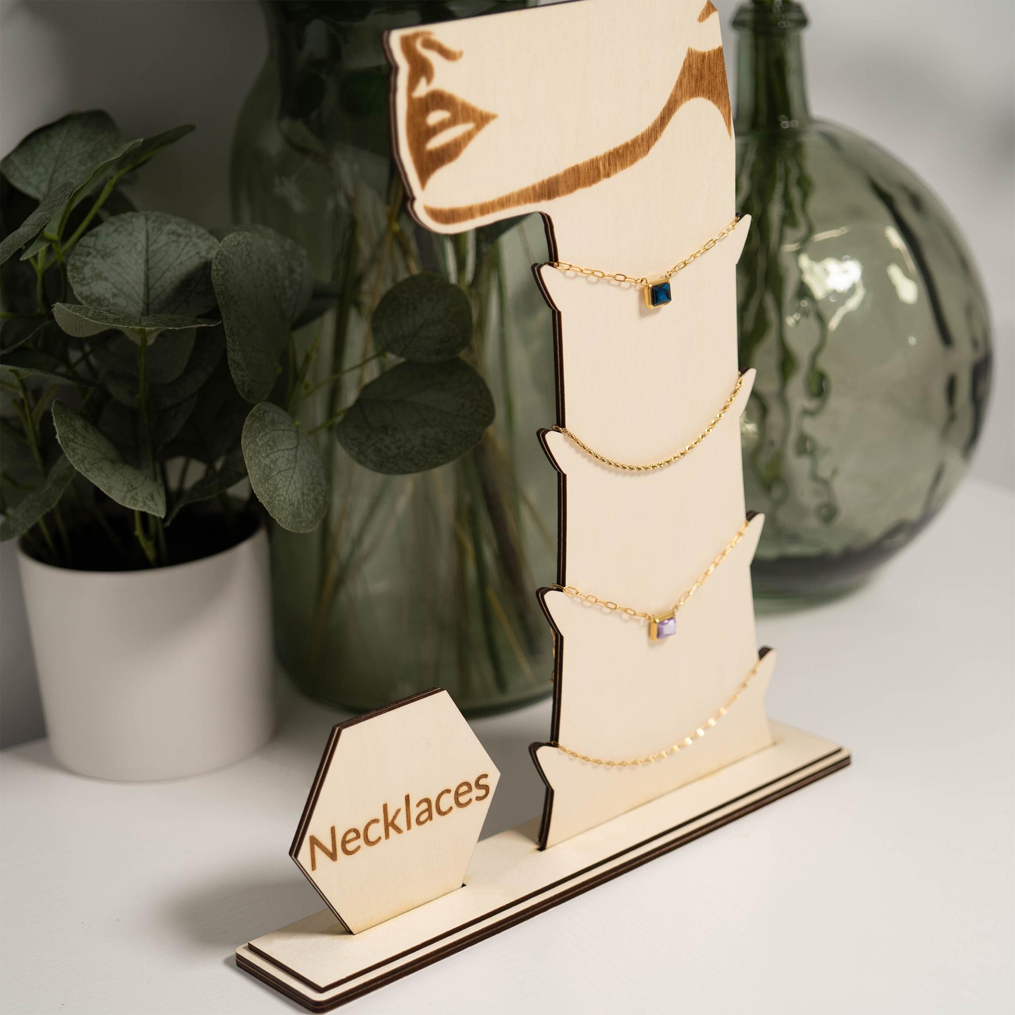Necklace Standee Assembly Display - Jewelry Holder, Portable Necklace ...