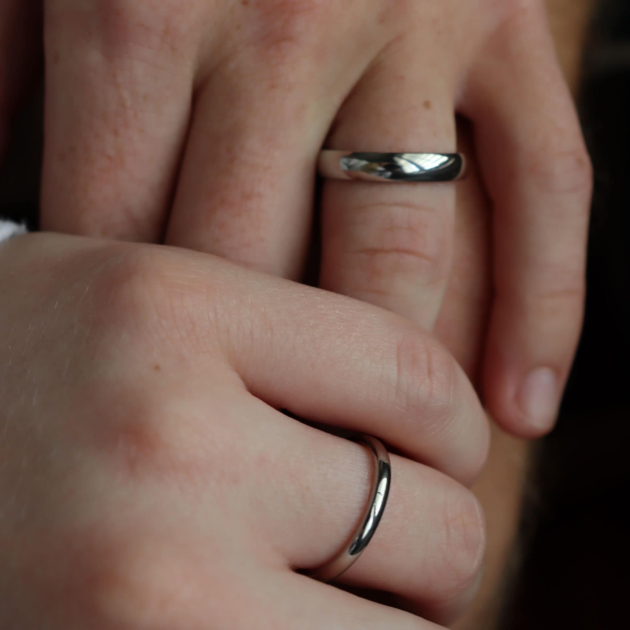 Highly Polished Rounded Stainless Steel Blank Ring Band Blank Rings for ...