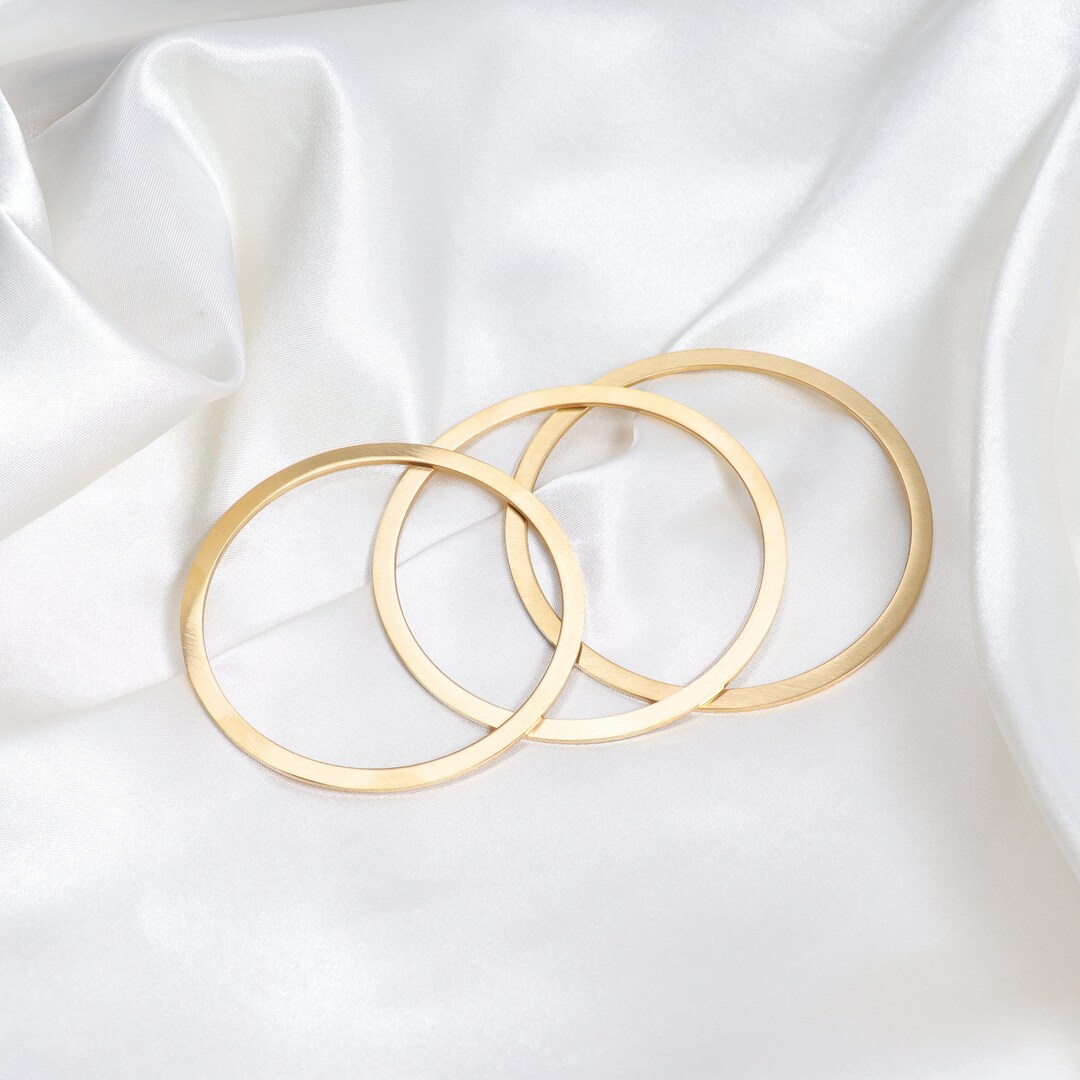 18K Gold Bangle Bracelet Blank | Wholesale Stainless Steel Engravable ...