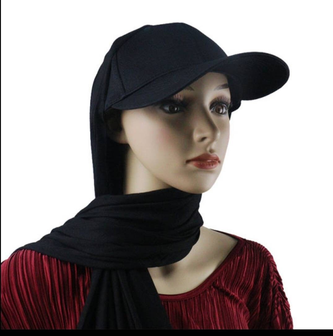 Sports Jersey Hijab/scarf Attached With Baseball Cap Excellent - Etsy