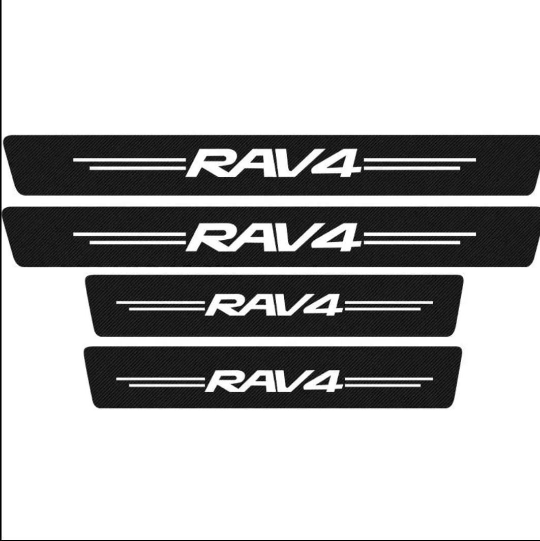 For Toyota Rav4 Car Door Plate Sill Scuff Cover Anti Scratch Decal ...