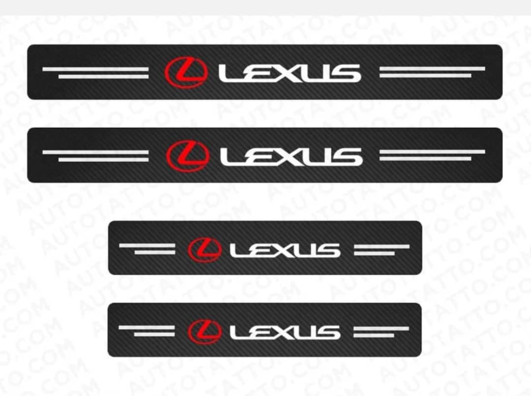 For Lexus Car Door Plate Sill Scuff Cover Anti Scratch Decal Sticker ...