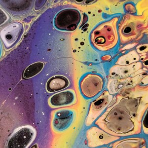 Ultrastone, Original Abstract Acrylic Painting, 12x24 Deep Wood Panel ...