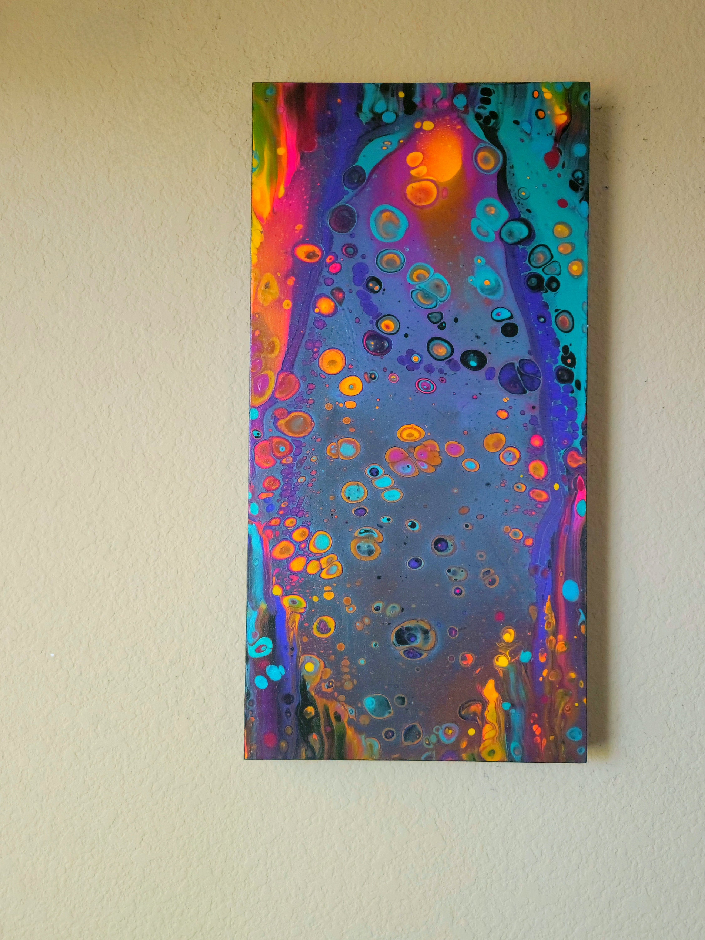 Number 9, Original Abstract Acrylic Painting on Deep Wood Panel - Etsy