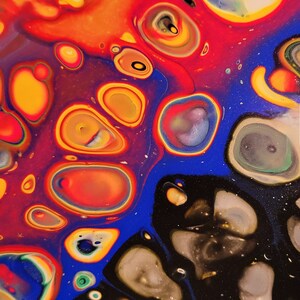 The Green Jinn, Original Abstract Acrylic Painting, 12x24" Deep Wood ...