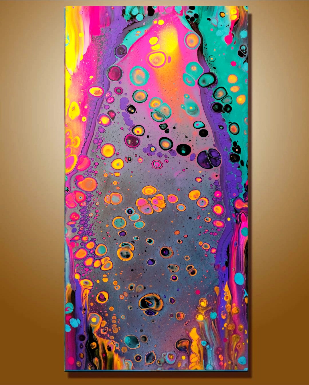 Number 9, Original Abstract Acrylic Painting on Deep Wood Panel - Etsy