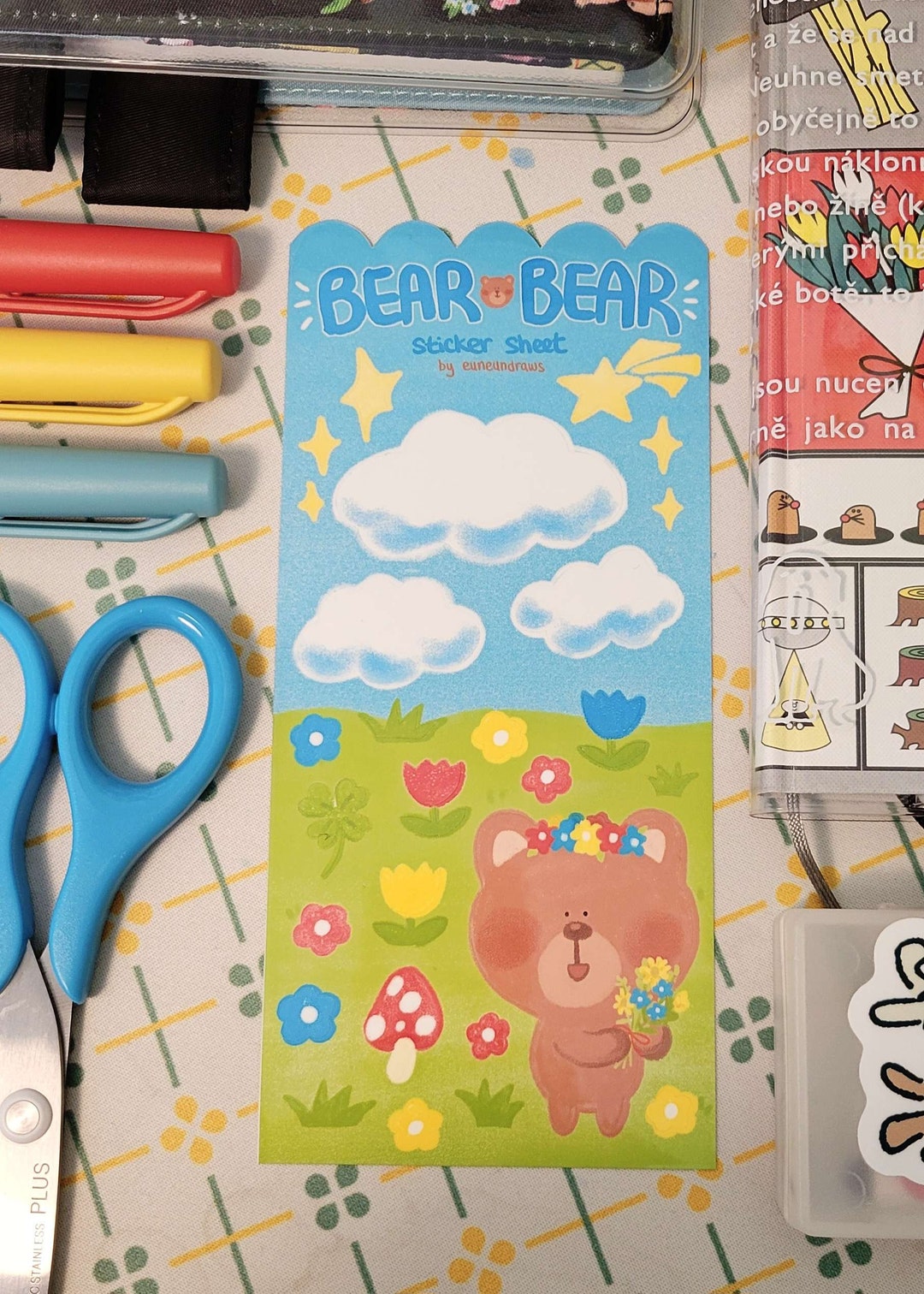 Bearbear Sticker Sheet: Field - Etsy