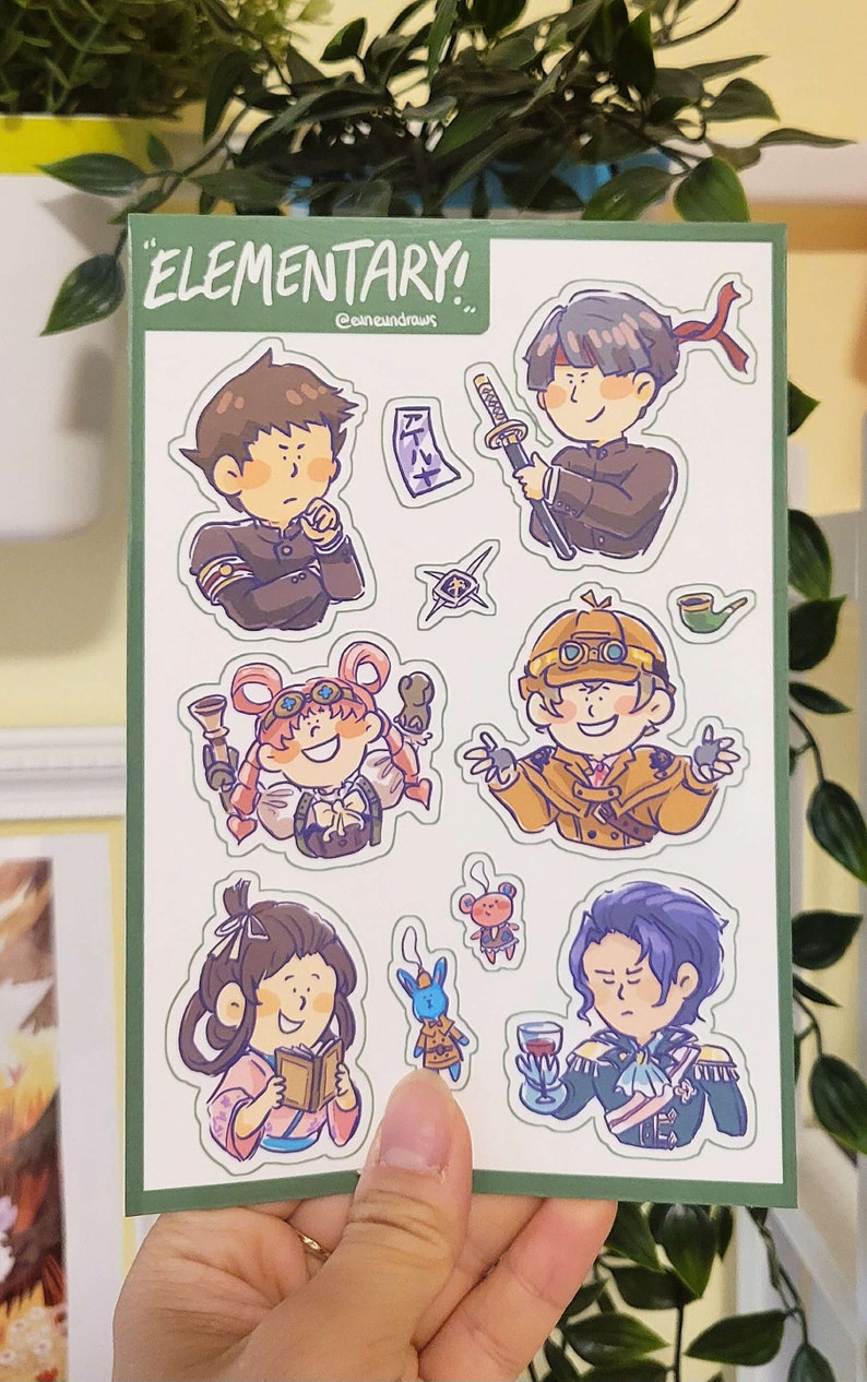 Ace Attorney Sticker Sheets - Etsy