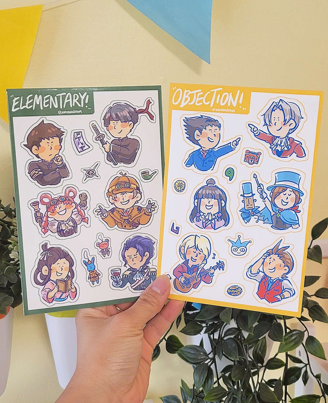 Ace Attorney Sticker Sheets - Etsy