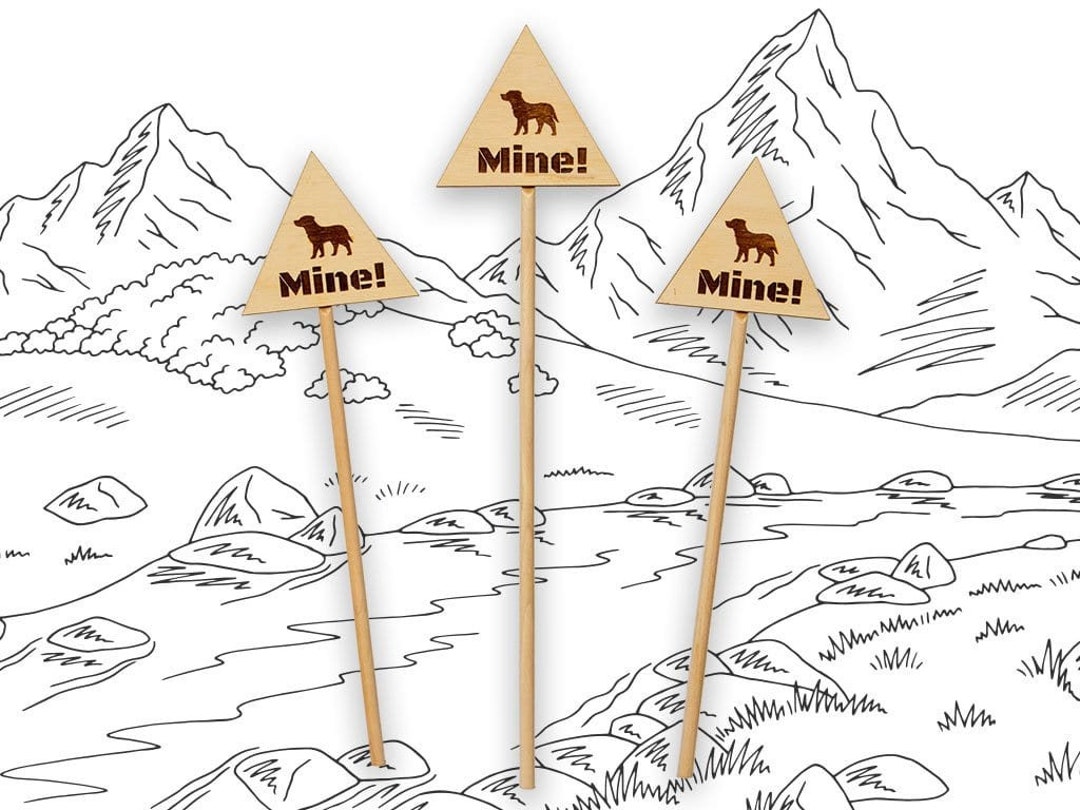 The Poo Flag Dog Waste Marker and Border - Etsy