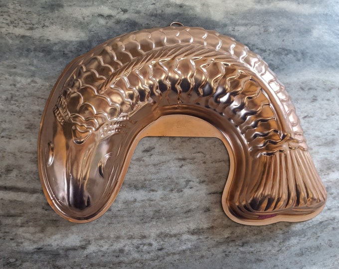 Vintage Copper Fish Mold, Jello Mold, Bake Ware, Wall Hanging Decor - Etsy