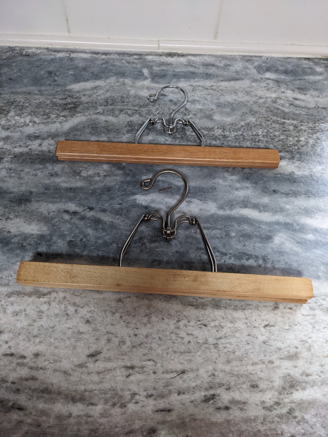 Vtg Clamp Style Wooden Slat Pants and or Skirt Hangers - Etsy