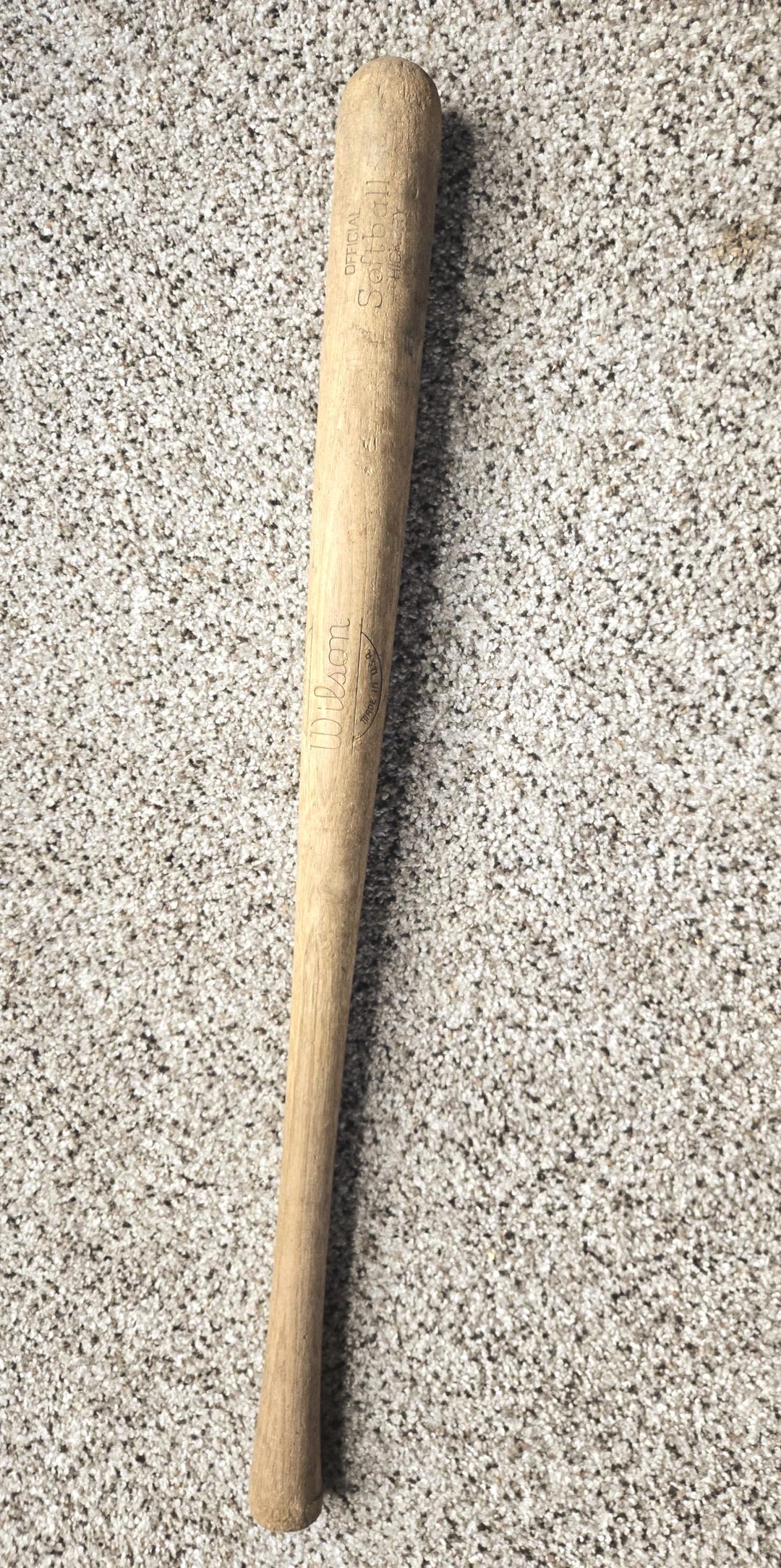 Vtg "wilson" A9440 Wooden Baseball or Softball Bat Circa 1940's or 50's ...