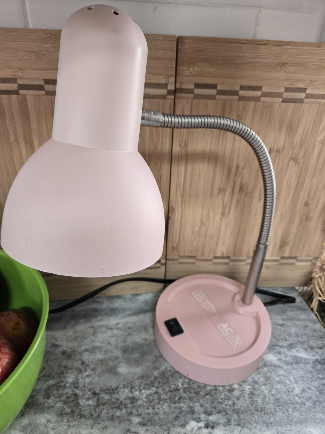 Vtg Light Pink Colored Adjustable "snake" Desk Lamp - Etsy