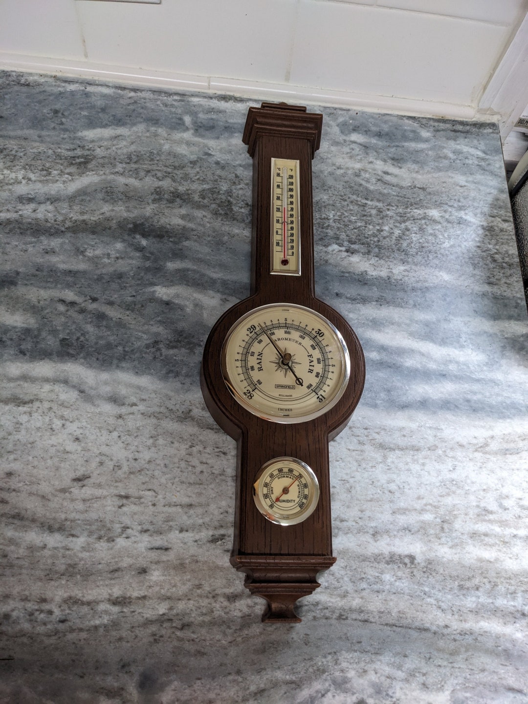 Vtg Springfield 3 Gauge Weather Wall Hanging Array - Etsy